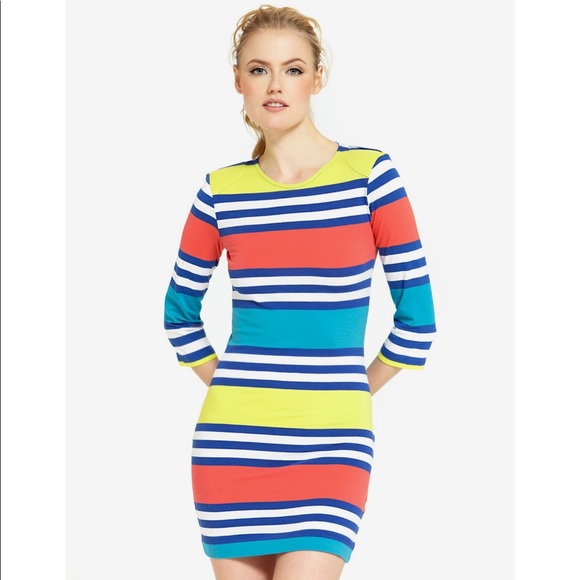 French Connection | Dresses | French Connectionjag Striped Bodycon Mini ...